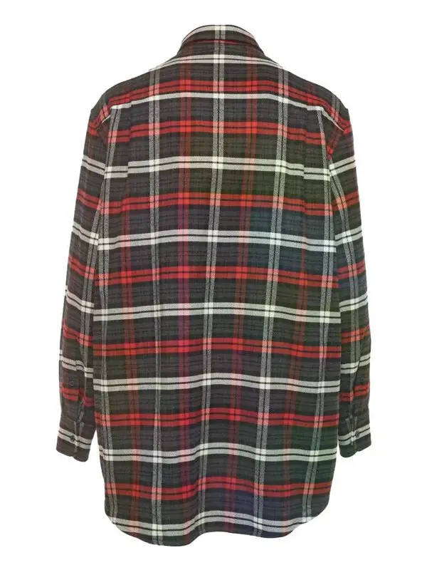 Balenciaga Plaid Oversized Shirt - Grey