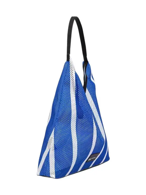 Karl Lagerfeld Striped Mesh Tote Bag - Blue