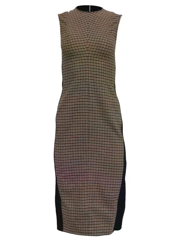Victoria Beckham 2010s Sleeveless Darted Midi Dress - Black