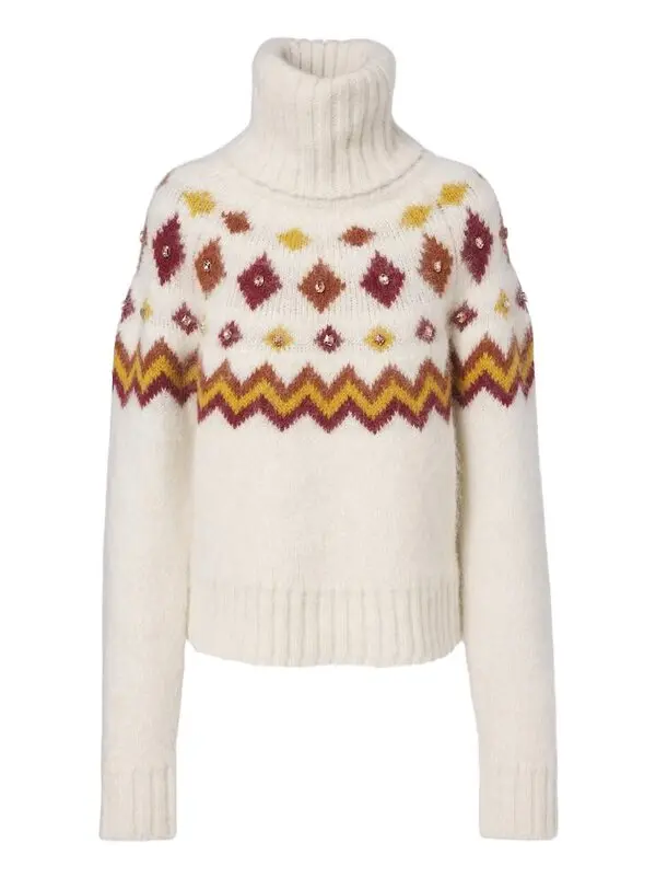 Goldbergh Hanashi Embellished Turtleneck Sweater - Multicoloured