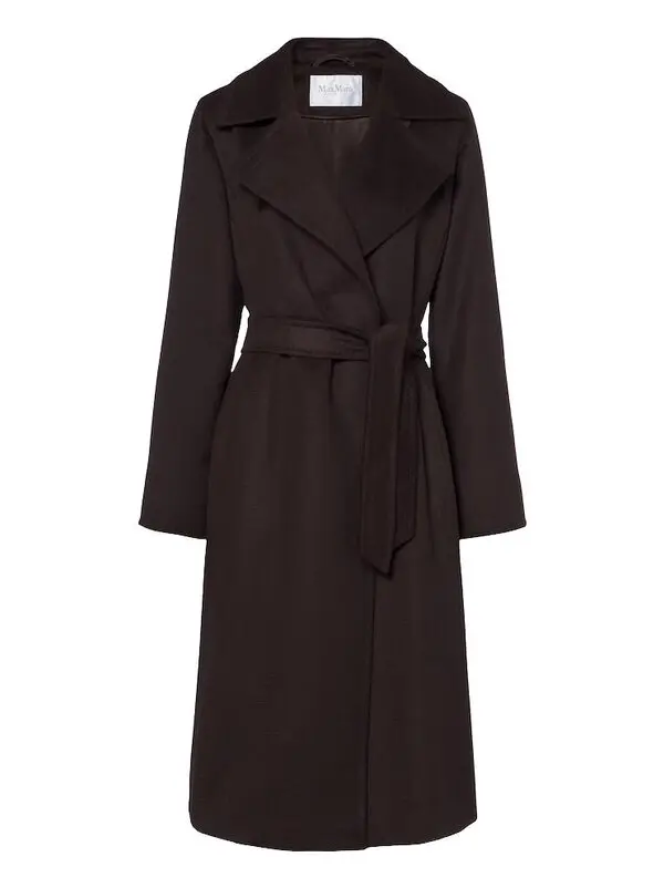 Max Mara Manuela Camel Hair Wrap Coat - Brown
