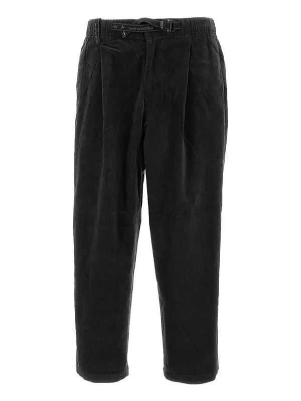 AND WANDER Moleskin Pants 108 - Grey