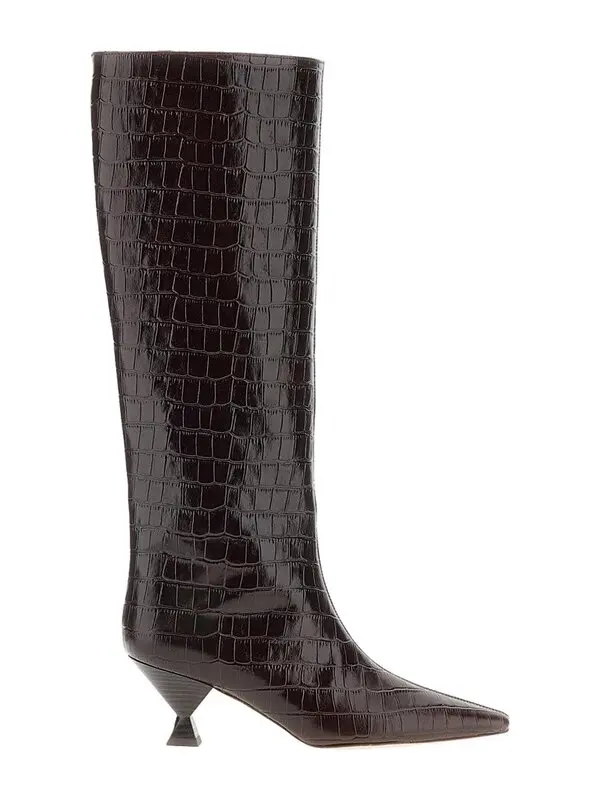 MARIA LUCA Noa Leather Boot - Brown