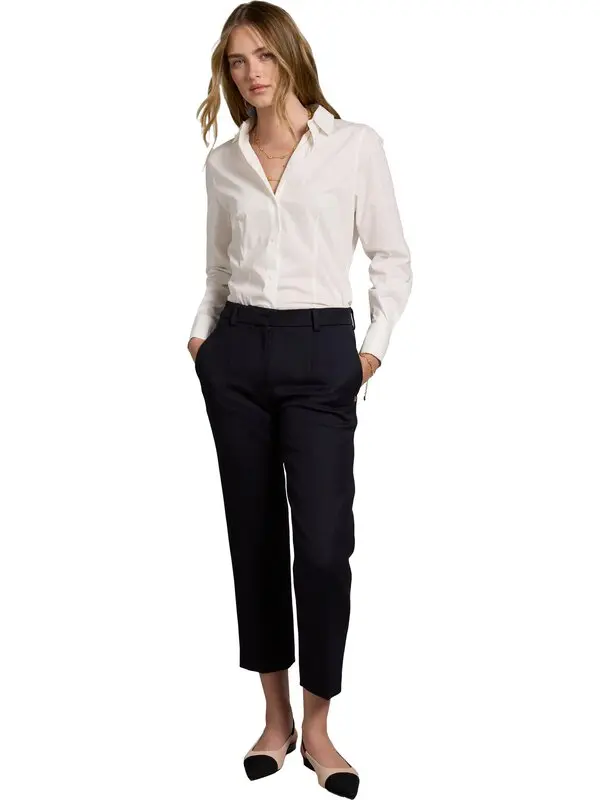 Holland Cooper Belgravia Slim Trouser Twill - Navy