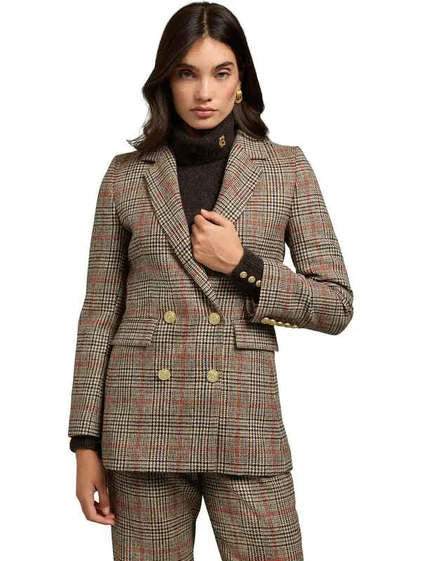 Holland Cooper Double Breasted Blazer Windsor - Orange