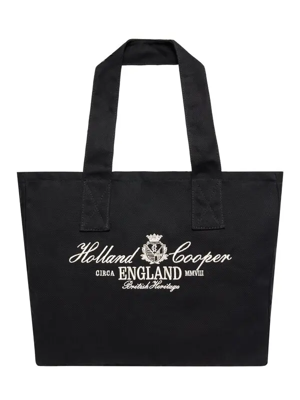 Holland Cooper Essential Tote Bag Ecru - Black