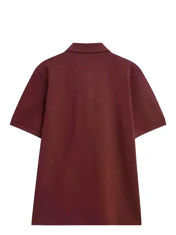Pringle Of Scotland Embroidered-logo Cotton-piqué Polo Shirt - Red
