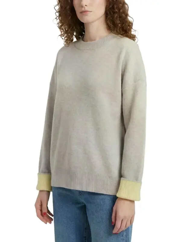 THE FRANKIE SHOP Hana Wool Sweater Light - Grey