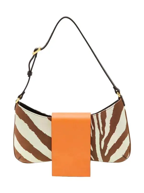 Jacquemus Le Bisou Imprimé Zebra-print Shoulder Bag - Brown