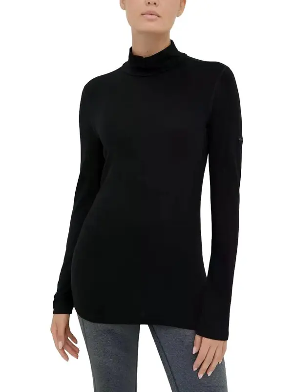 Icebreaker High-neck Long-sleeve Top - Black
