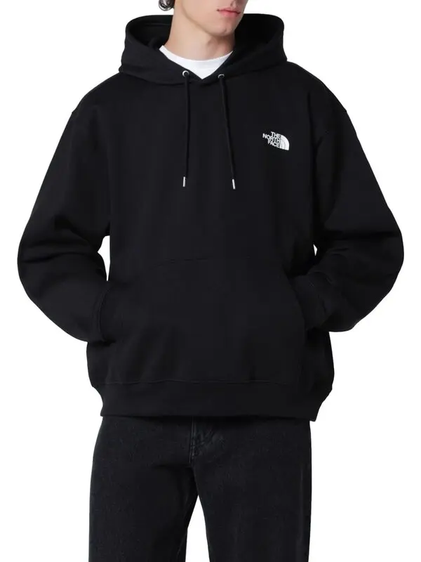 The North Face Relaxed Fit Jersey Hoodie With Graphic Back Print - Black