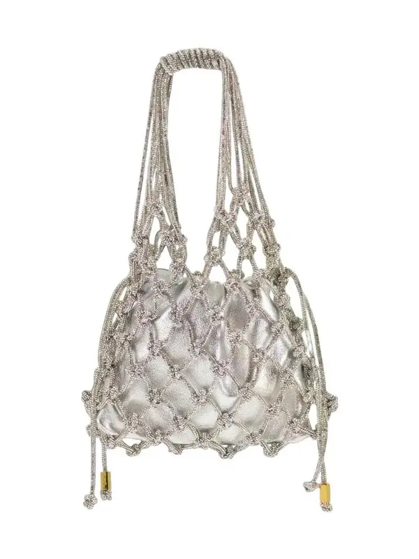 HIBOURAMA Carrie Crystal-embellished Tote Bag - Silver