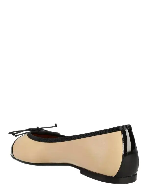 JONAK PARIS Cap-toe Bow-detail Ballet Flats - Neutrals