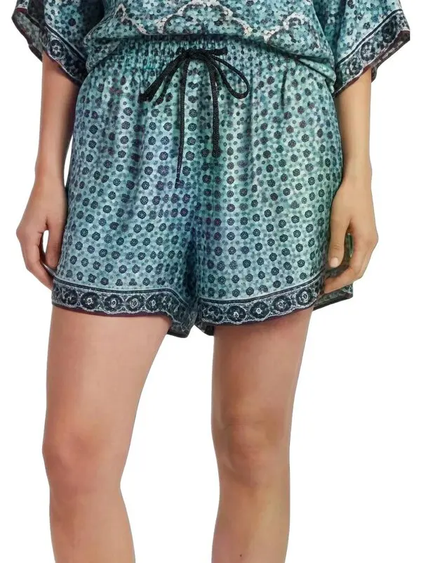 Sandro Printed Shorts - Blue