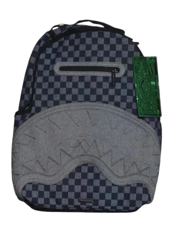 SPRAYGROUND Warp & Weft In Paris Checked Backpack - Blue