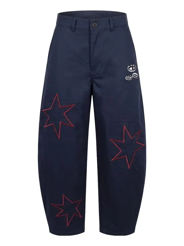 KING NAKED Outscape Balloon Trousers Navy - Blue