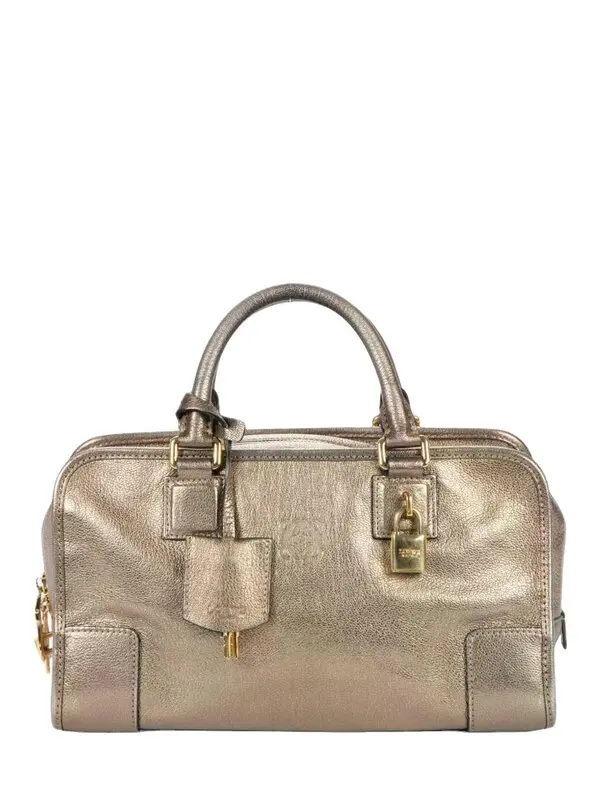 Loewe Amazona Leather Tote Bag - Gold