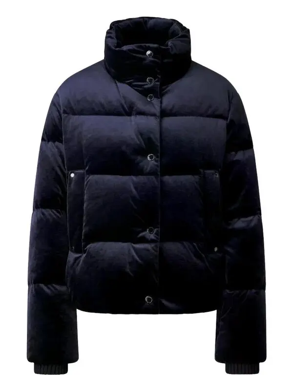 Bogner Oliva Velvet-finish Puffer Jacket - Blue