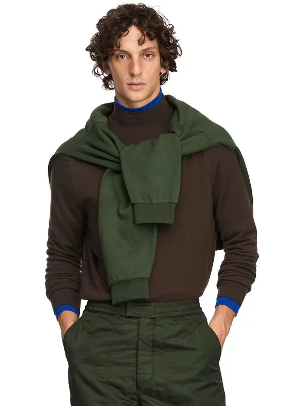 Canada Goose Wildflower Knit Mockneck Sweater - Dark Soil