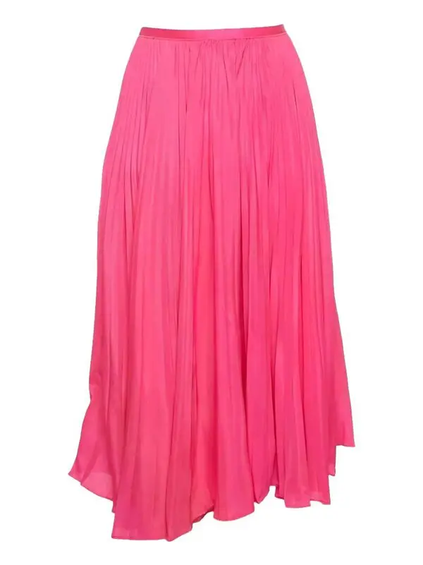 Polo Ralph Lauren Plissé-effect Midi Skirt - Pink