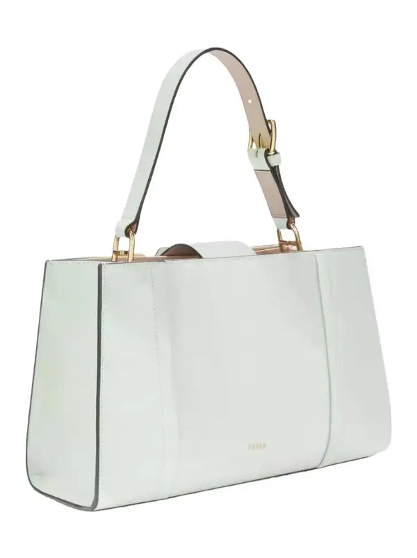 Furla Riva Leather Tote Bag - Green