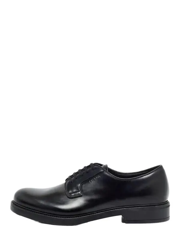 Prada Spazzolato Lace-up Oxfords - Black