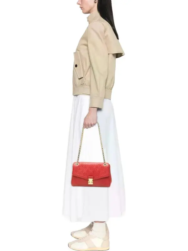 LOUIS VUITTON 2014 Monogram Empreinte Saint Germain Pm Shoulder Bag - Coral