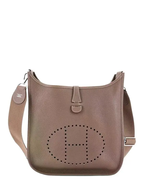 Hermès Evelyne Bag Gen Iii Clemence Gm Crossbody Bag - Grey