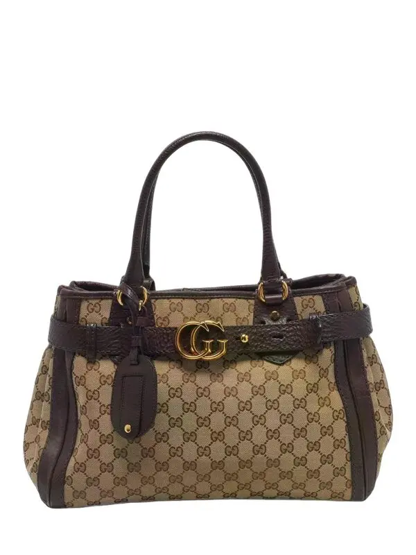 Gucci Medium Running Gg Canvas Tote Bag - Neutrals