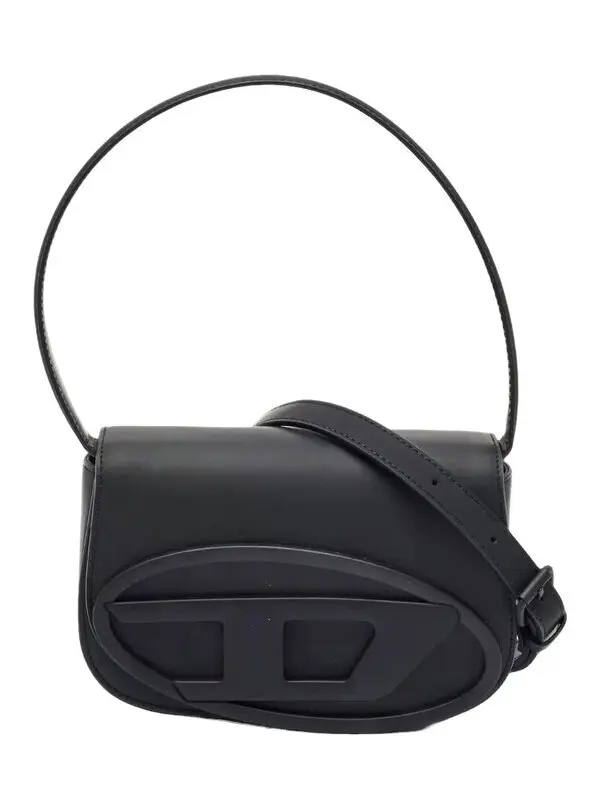 DIESEL® 1dr Logo-plaque Shoulder Bag - Black