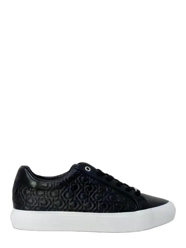 Calvin Klein Emory Embossed-logo Sneakers - Black