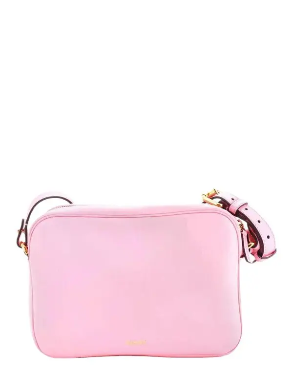Versace La Medusa Flap Pocket Camera Bag Leather Small Crossbody Bag - Pink