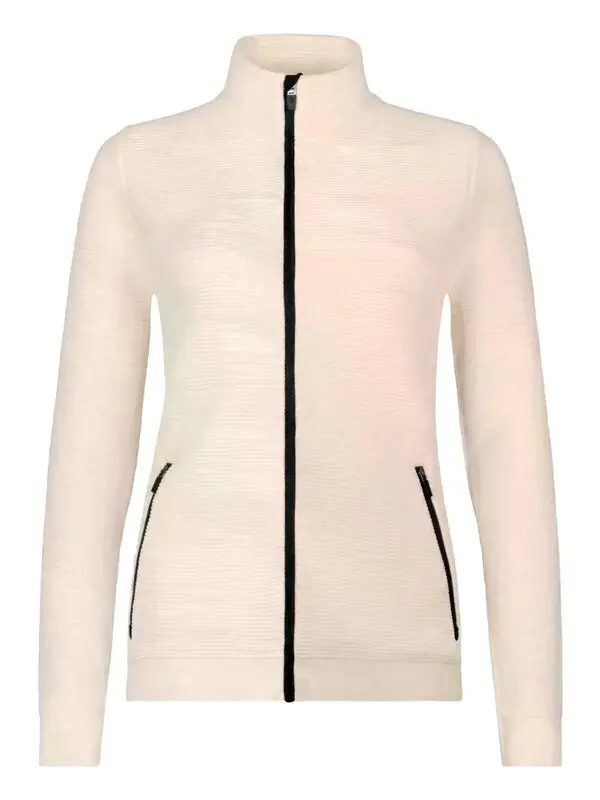 NEWLAND Ribbed Zip-up Jacket - Neutrals