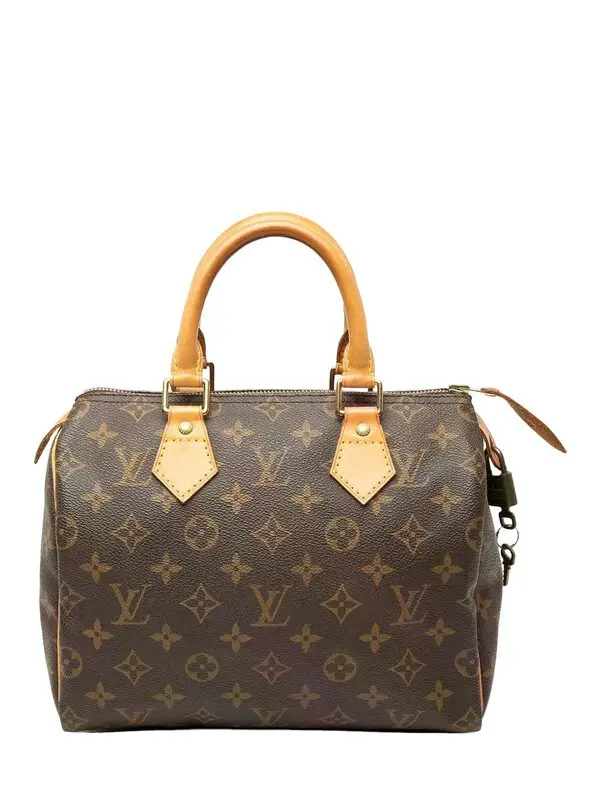 LOUIS VUITTON 1998 Monogram Speedy 25 Boston Bag - Brown