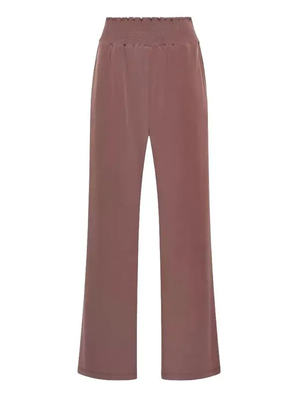 Malìparmi Jersey Elasticated-waistband Trousers - Brown