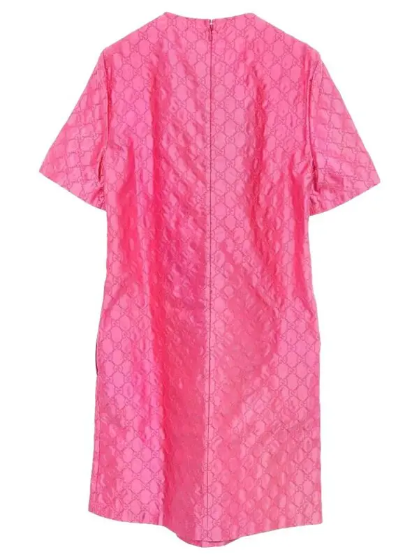Gucci 2010s Gg Pattern Dress - Pink