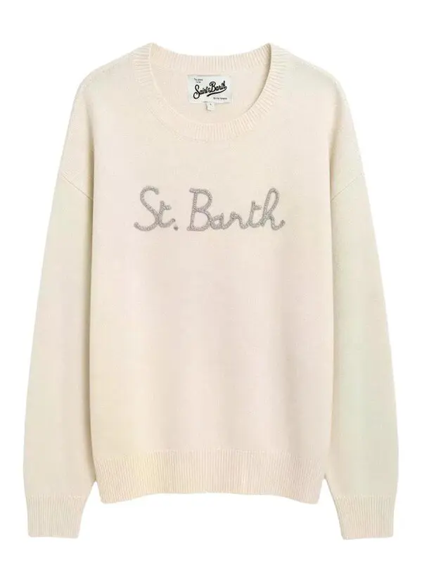 MC2 SAINT BARTH St. Barth Embroidered Sweater - Neutrals