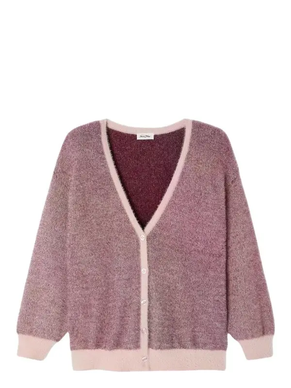 American Vintage Sapowood V-neck Cardigan - Pink