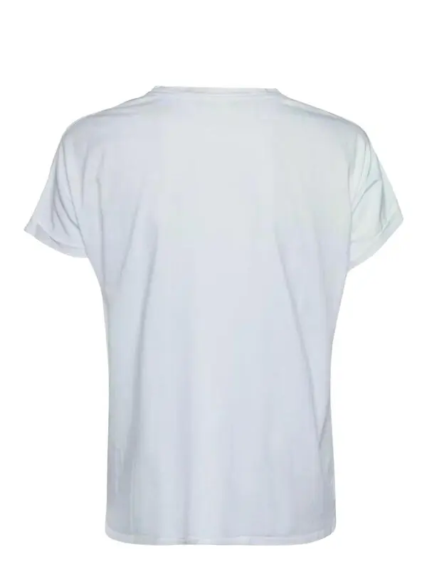 Balmain Logo-print Cap-sleeve T-shirt - White