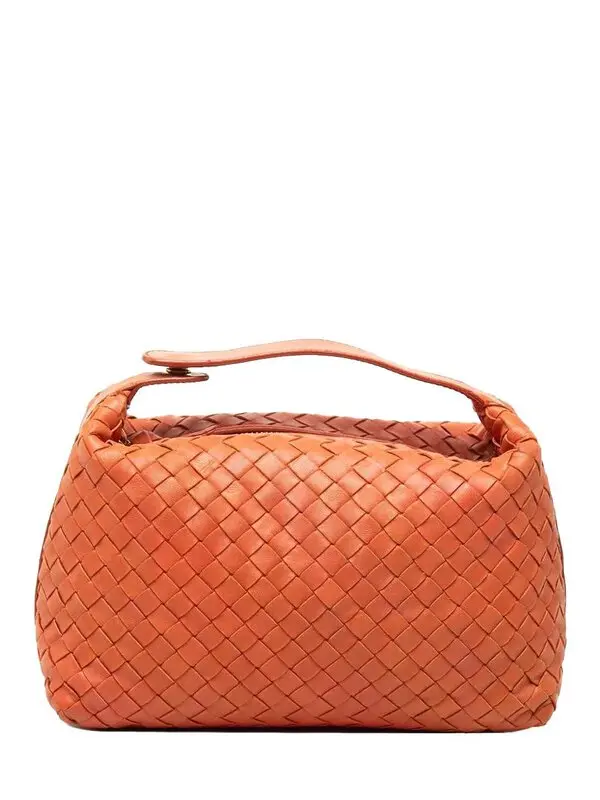 Bottega Veneta 2012-2026 Mini Nappa Intrecciato Wallace Handbag - Orange