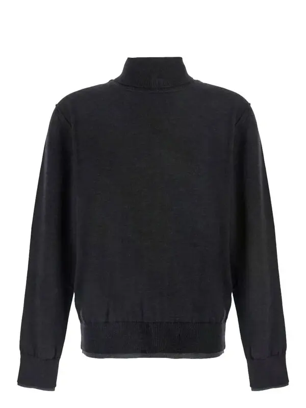 Mauro Grifoni High-neck Wool Sweater - Grey