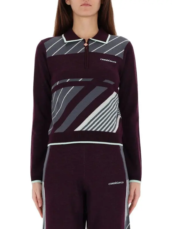 Casablanca Polo Shirt Colour - Violet