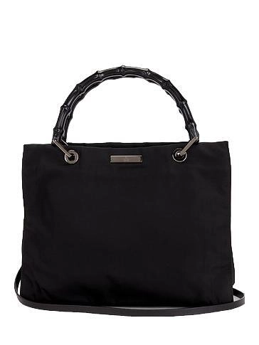 Gucci Bamboo Tote Bag - Black