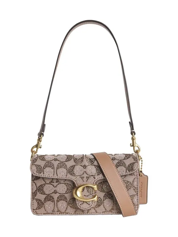 COACH Embellished Tabby 20 Shoulder Bag - Beige