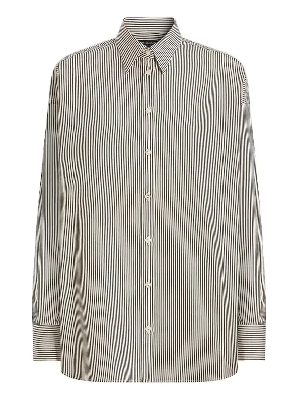 Dolce & Gabbana Striped Poplin Shirt Collection - Multicolor