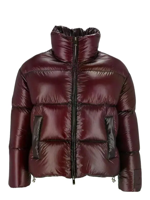 SEALUP Quilted Drawstring Jacket - Red