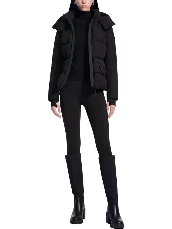 Rudsak Adeline Belted Quilted Puffer Jacket - Black