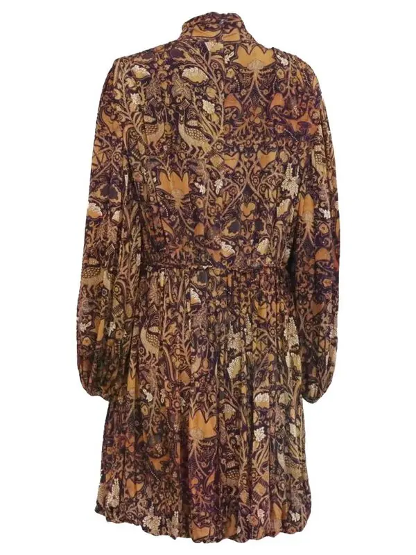 Ulla Johnson Printed Mock-neck Dress - Neutrals