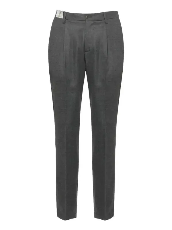 DEVORE INCIPIT Pleated Straight-leg Trousers - Grey
