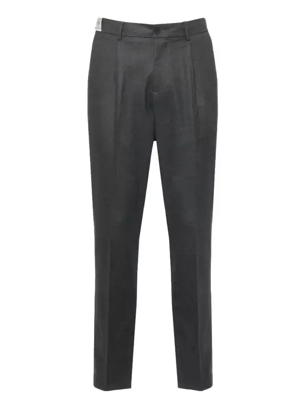 DEVORE INCIPIT Pleated-detail Elasticated-waist Trousers - Grey